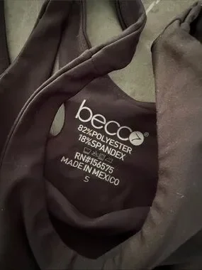 BECCA | Intimates & Sleepwear | Becca Black Highcut Seamless Sports Bra ...